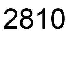 2810 número, la enciclopedia de los números - numero.wiki