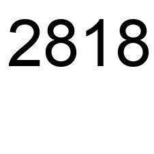 2818 número, la enciclopedia de los números - numero.wiki