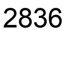 2836 número, la enciclopedia de los números - numero.wiki