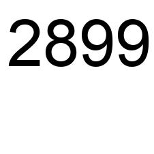 2899 número, la enciclopedia de los números - numero.wiki