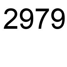 2979 número, la enciclopedia de los números - numero.wiki