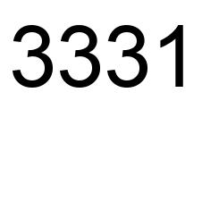 3331 número, la enciclopedia de los números - numero.wiki