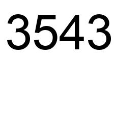 3543 número, la enciclopedia de los números - numero.wiki