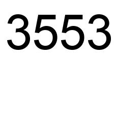 3553 número, la enciclopedia de los números - numero.wiki