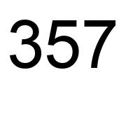Número 357, la enciclopedia de los números - numero.wiki