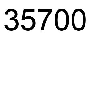 35700 número, significado y propiedades - numero.wiki