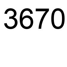 3670 número, la enciclopedia de los números - numero.wiki