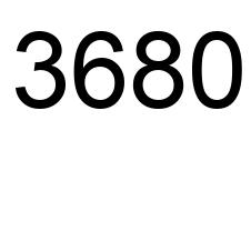 3680 número, la enciclopedia de los números - numero.wiki