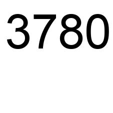 3780 número, la enciclopedia de los números - numero.wiki