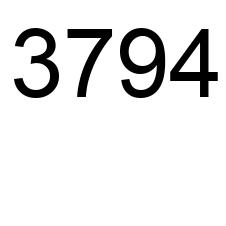 3794 número, la enciclopedia de los números - numero.wiki