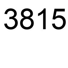 3815 número, la enciclopedia de los números - numero.wiki