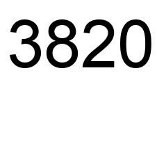 3820 número, la enciclopedia de los números - numero.wiki