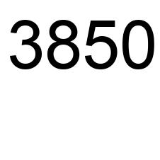 3850 número, la enciclopedia de los números - numero.wiki