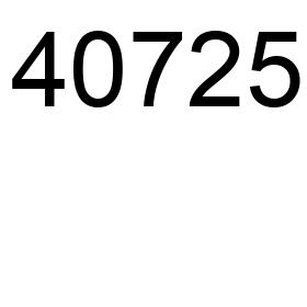 40725 número, significado y propiedades - Numero.wiki