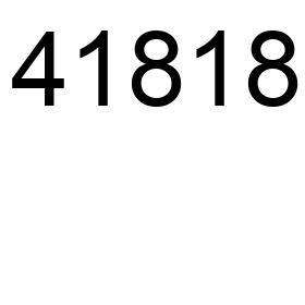 41818 número, significado y propiedades - numero.wiki