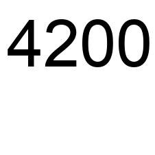4200 número, la enciclopedia de los números - numero.wiki