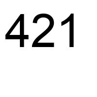 Número 421, la enciclopedia de los números - numero.wiki