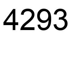 4293 número, la enciclopedia de los números - numero.wiki