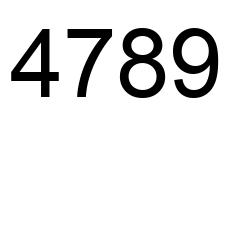4789 número, la enciclopedia de los números - numero.wiki