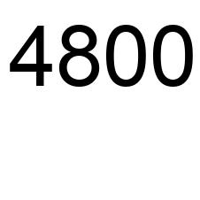 4800 número, la enciclopedia de los números - numero.wiki