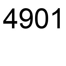 4901 número, la enciclopedia de los números - numero.wiki
