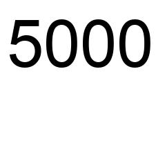 5000 número, la enciclopedia de los números - numero.wiki