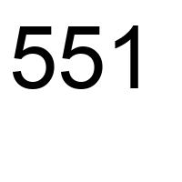 Número 551, la enciclopedia de los números - Numero.wiki