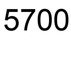 5700 número, la enciclopedia de los números - numero.wiki