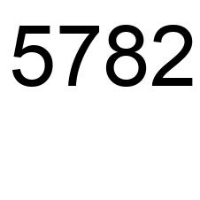 5782 número, la enciclopedia de los números - numero.wiki