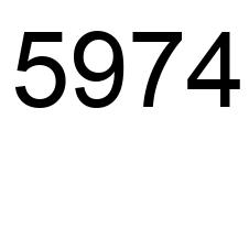 5974 número, la enciclopedia de los números - numero.wiki