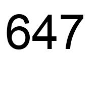 Número 647, la enciclopedia de los números - numero.wiki