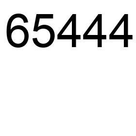 65444 número, significado y propiedades - Numero.wiki