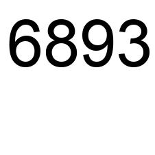 6893 número, la enciclopedia de los números - numero.wiki