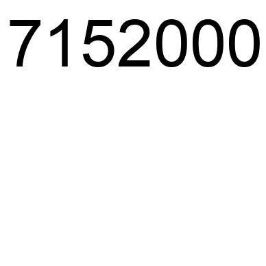 7152000 número, significado y propiedades - numero.wiki