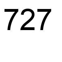 Número 727, la enciclopedia de los números - numero.wiki