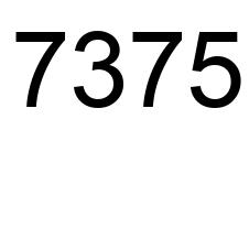 7375 número, la enciclopedia de los números - numero.wiki