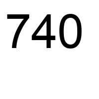 Número 740, la enciclopedia de los números - Numero.wiki