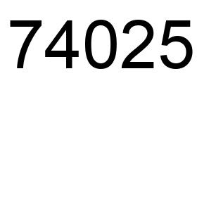 74025 número, significado y propiedades - numero.wiki