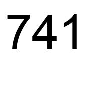 Número 741, la enciclopedia de los números - numero.wiki