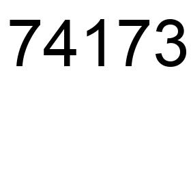 74173 número, significado y propiedades - Numero.wiki