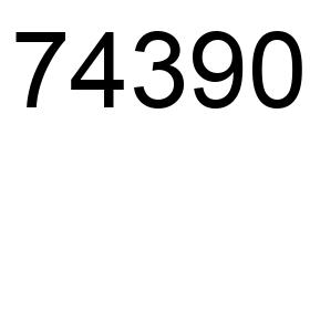 74390 número, significado y propiedades - numero.wiki