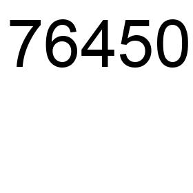 76450 número, significado y propiedades - numero.wiki