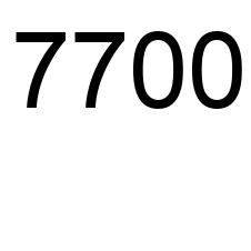 7700 número, la enciclopedia de los números - numero.wiki
