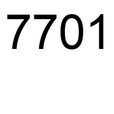 7701 número, la enciclopedia de los números - Numero.wiki