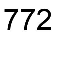 Número 772, la enciclopedia de los números - numero.wiki