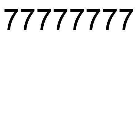 77777777 número, significado y propiedades - numero.wiki