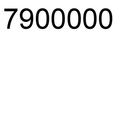 7900000 número, significado y propiedades - numero.wiki