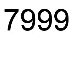 7999 número, la enciclopedia de los números - numero.wiki