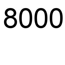 8000 número, la enciclopedia de los números - numero.wiki