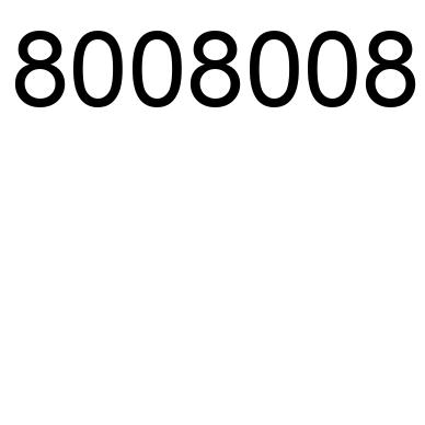 8008008 número, significado y propiedades - numero.wiki
